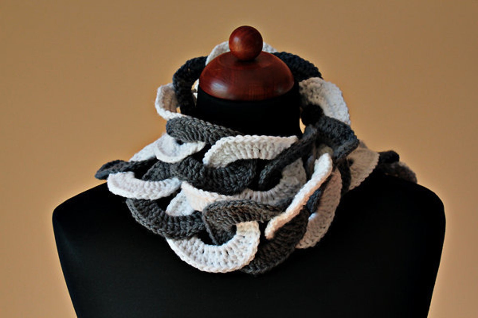 Crochet Pattern - Crochet Ring Scarf (pattern No. 034) - INSTANT ...