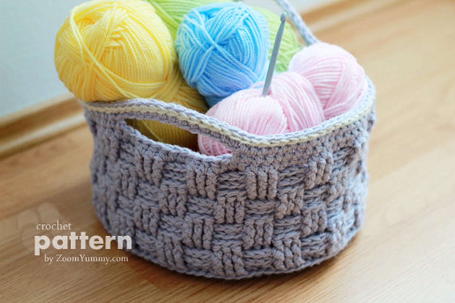 Crochet Pattern Big Crochet Basket pattern No. 009 - Etsy