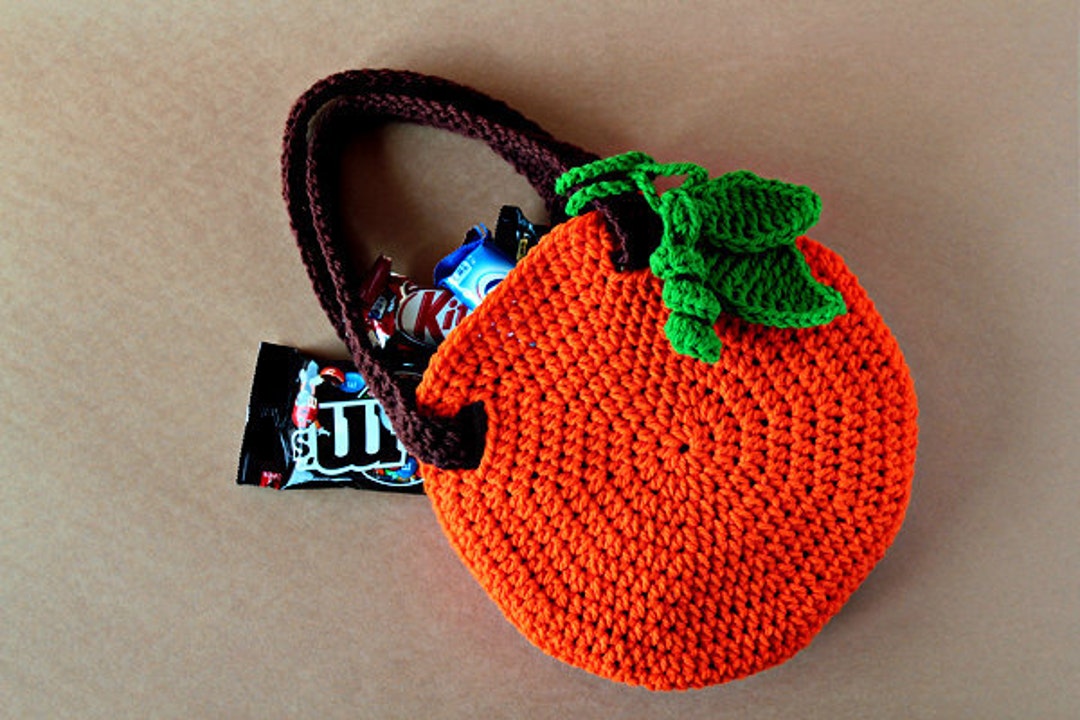 Crochet Pattern - Crochet Pumpkin Bag (pattern No. 045) - INSTANT ...