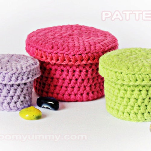 Crochet Pattern Crochet Boxes pattern No. 022 INSTANT - Etsy