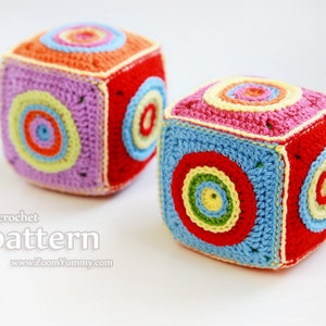 Crochet Pattern - Crochet Soft Toy Cube - (pattern No. 069) - INSTANT ...