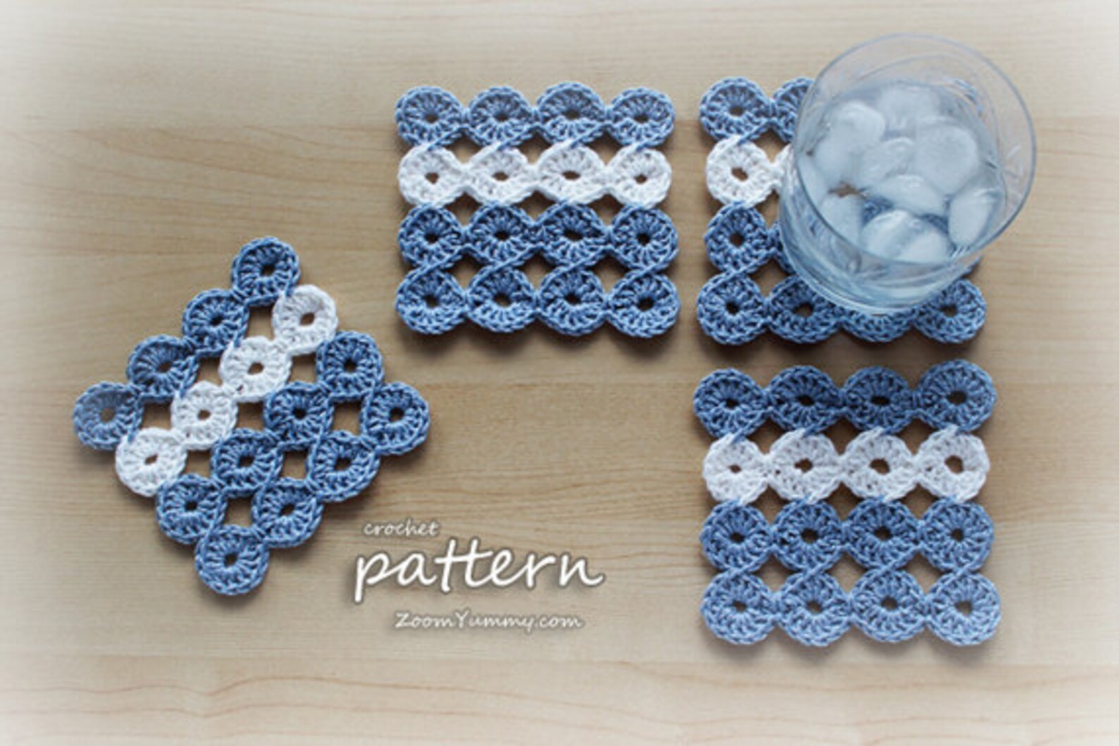 Crochet Pattern - Joy Joy Coasters (pattern No. 010) - INSTANT DIGITAL ...
