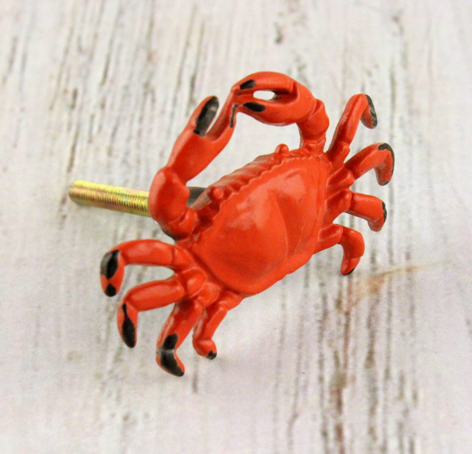 Red Crab Knobs Nautical Drawer Pull Cabinet Knobs Drawer - Etsy