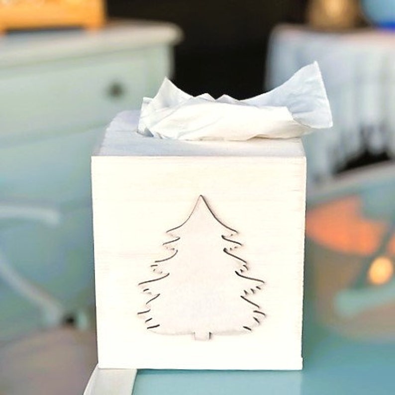 Christmas Tissue Box Cover Bringing Home the Tree Farmhouse - Etsy