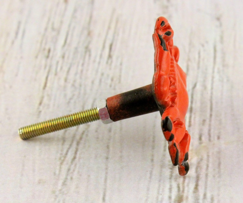 Red Crab Knobs Nautical Drawer Pull Cabinet Knobs Drawer - Etsy