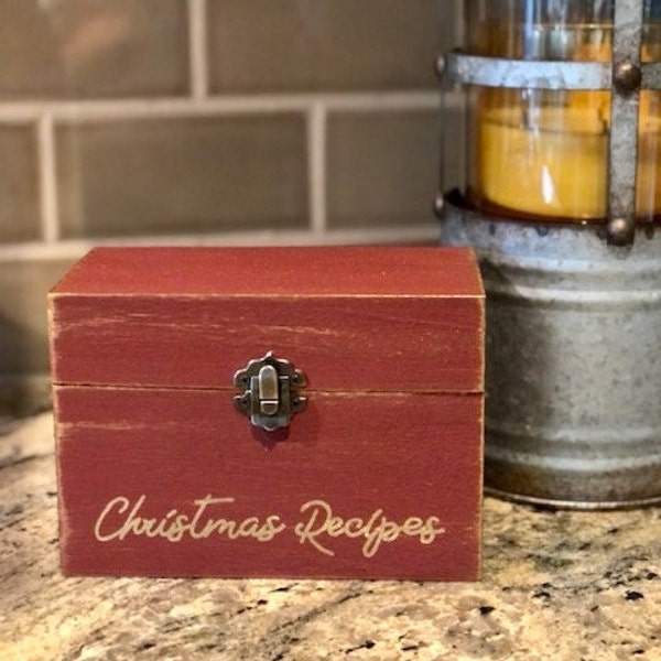 Holiday Recipe Cards - Etsy