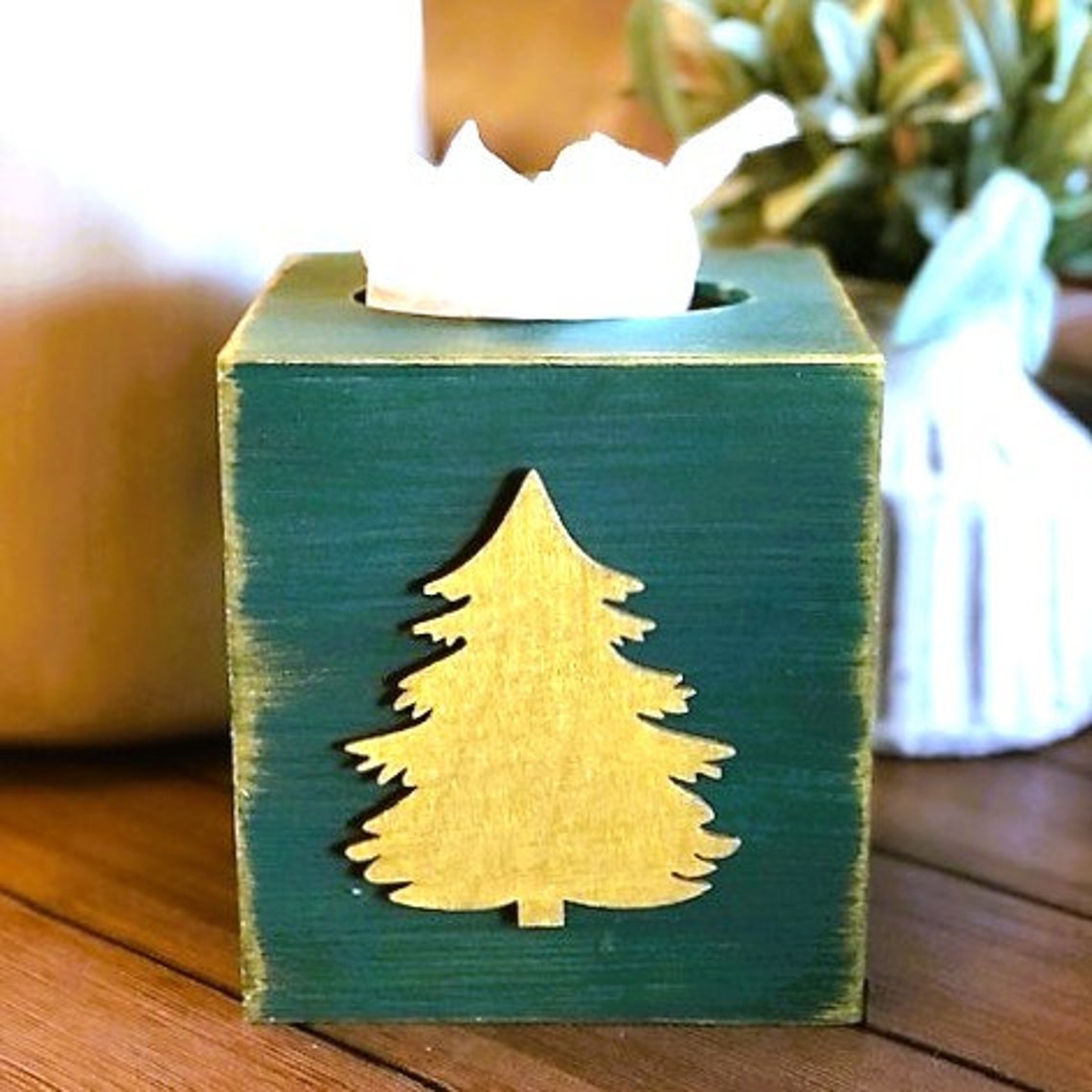 Christmas Tissue Box Cover Bringing Home the Tree Farmhouse - Etsy