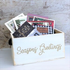 Christmas Card Holder, Farmhouse Style Christmas Card Display, Rustic ...