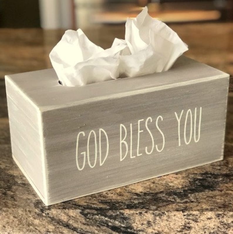 Bless You Tissue Box Cover Rectangle Tissue Box Holder - Etsy
