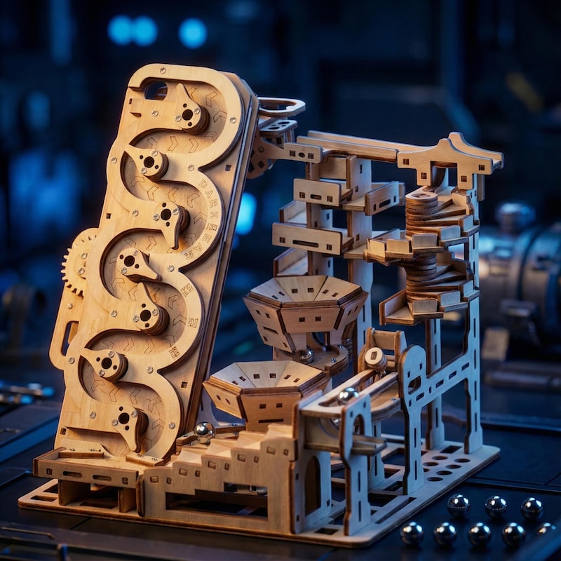 Laser Cut Marble Run - Etsy