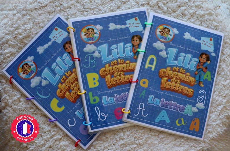 Cahier D’écriture Réutilisable Enfant – Alphabet Apprentissage 4-6 Ans ...