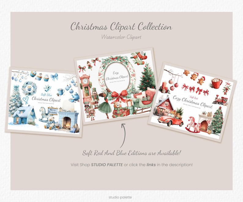 Watercolor Nutcracker Christmas Clipart Set, Pink Holiday PNG, Girl ...