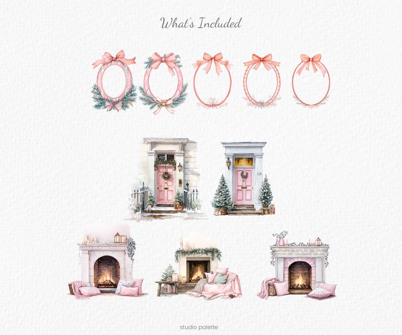 Watercolor Nutcracker Christmas Clipart Set, Pink Holiday PNG, Girl ...