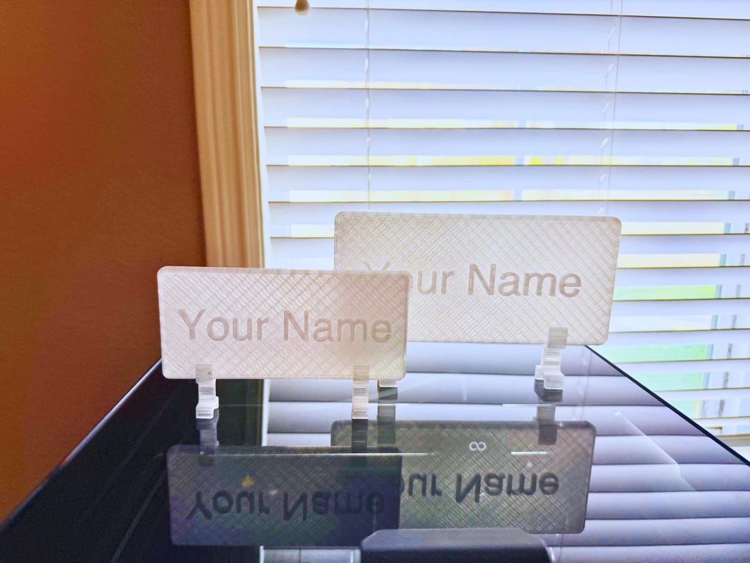 Custom 3D Printed Nameplate - Personalized Desk or Shelf Decor - Etsy