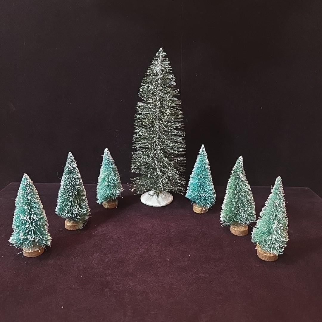 Christmas Trees for Village Table Decorations - Etsy