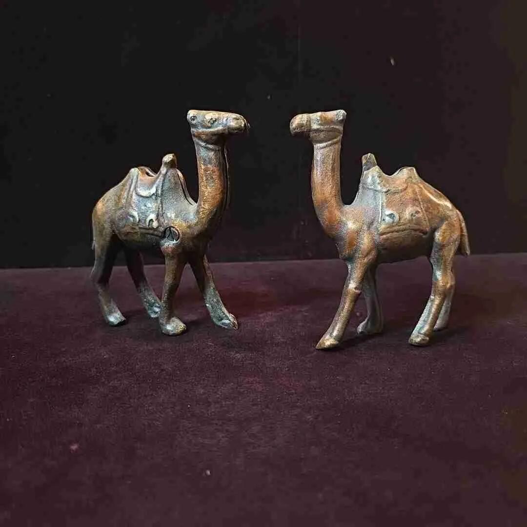 Vintage Cast Iron Camel Coin Bank Set of 2 Still Bank 4.5" Tall - Etsy