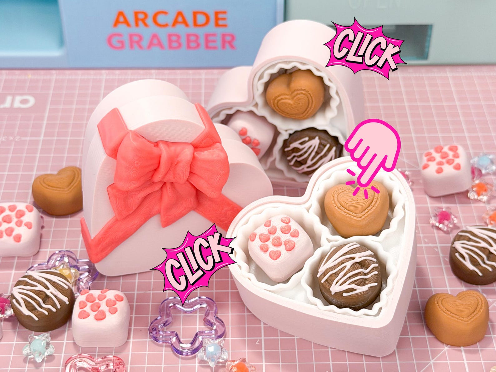Clicky Pink Choc Box FIDGET for Stress Relief Anxiety and ADHD - Etsy
