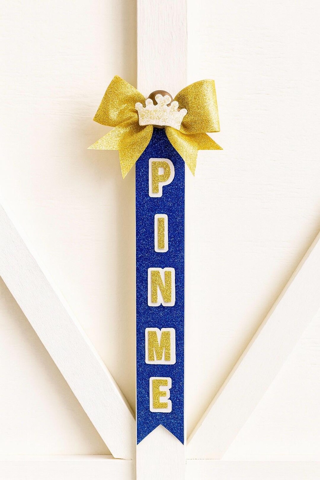 Glitter Cheerleading “pin Me” Ribbon | Cheer Competition Ribbon With ...