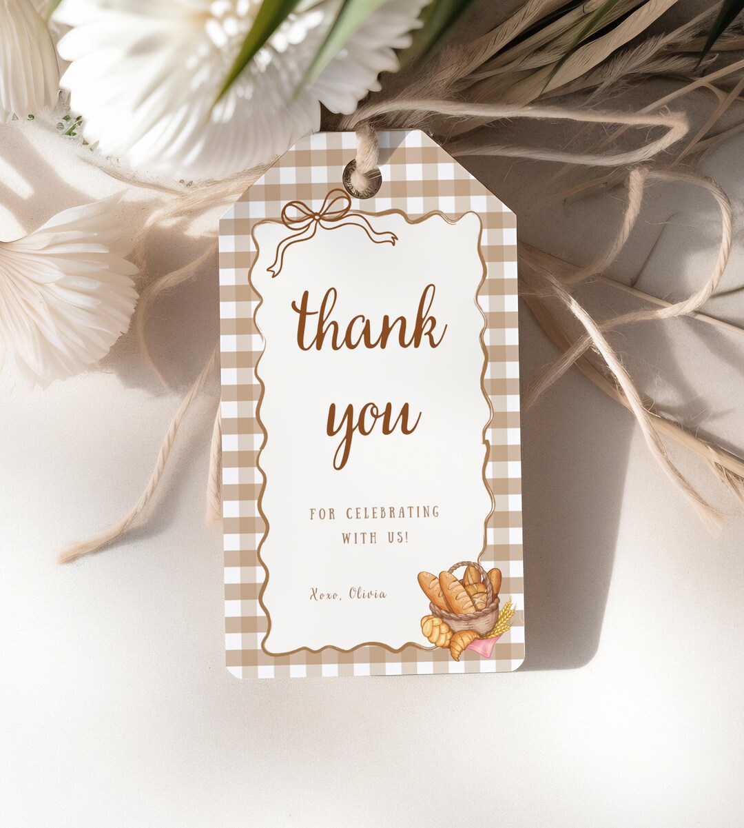Little Bun is in the Oven Baby Shower Favor Tag, Bun in the Oven Baby ...
