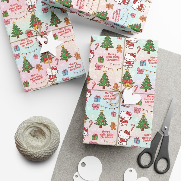 Hello Kittys Wrapping Paper - Etsy