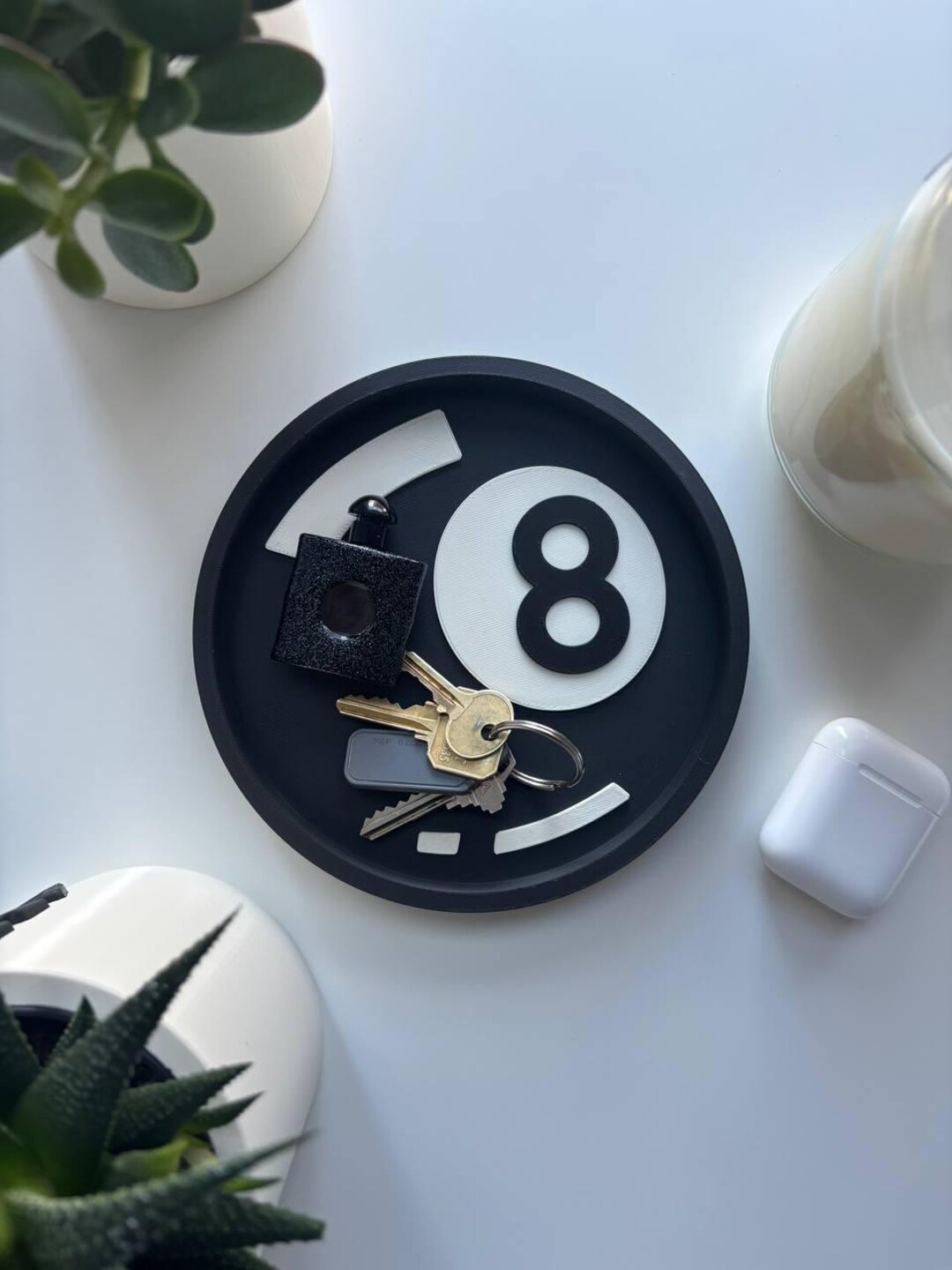 8 Ball Tray | 3D Printed Catch-all Organizer | Gift for Him or Her - Etsy