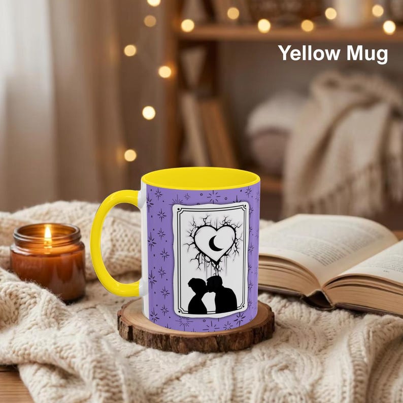 Anti Valentines Day Coffee Tea Mug | Couple With Moon & Stars | Modern ...