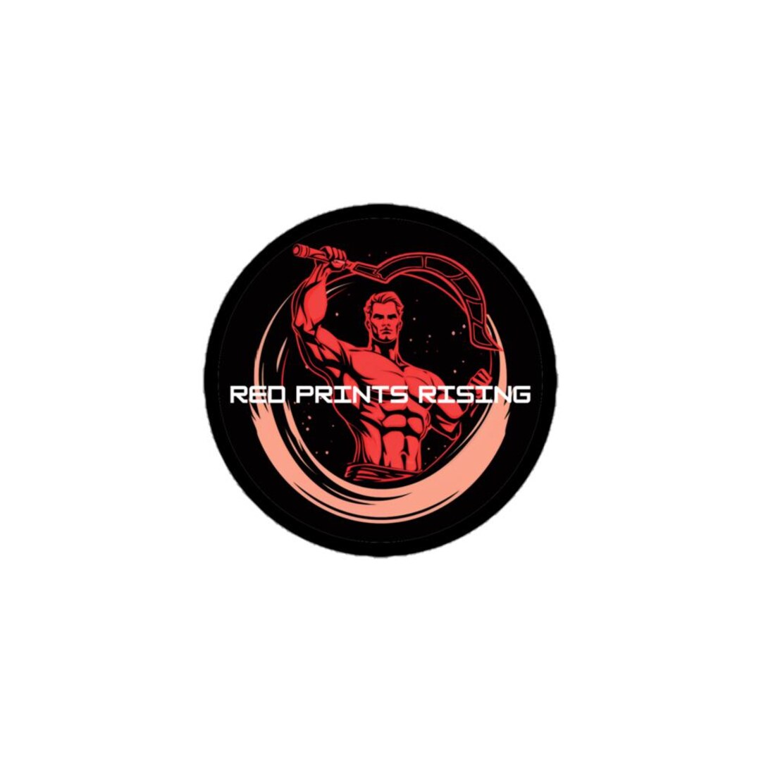 Red Prints Rising Sticker - Etsy