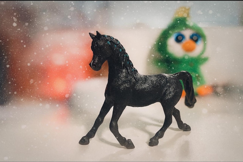 Black Mare Figure. Hand Painted - Etsy