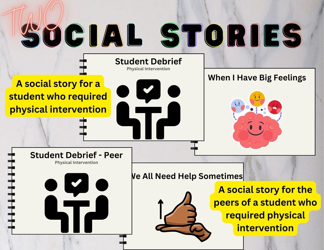 Social Story Bundle (2 Social Stories): Supporting Students During, and ...