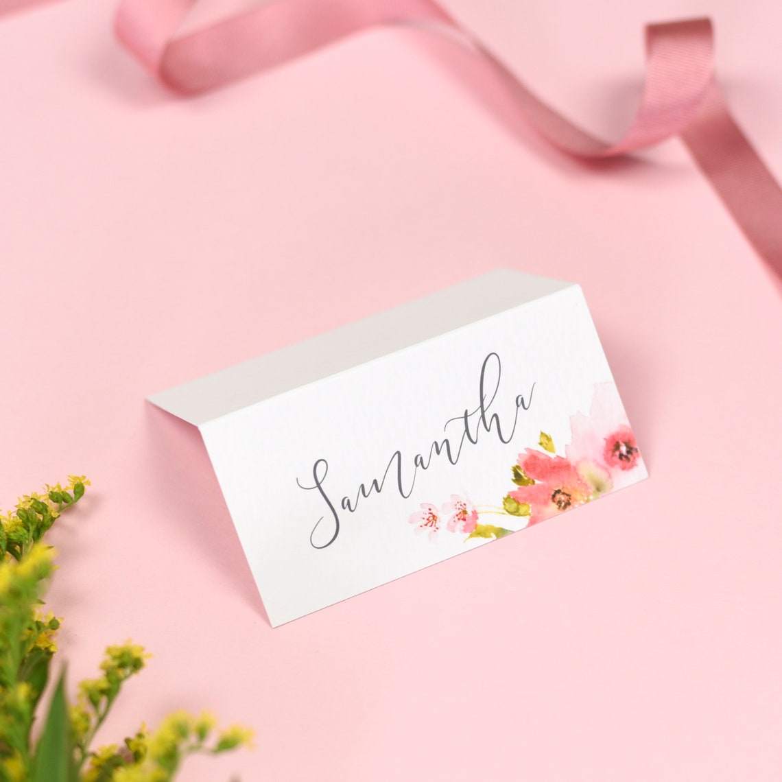 Floral Watercolour Calligraphy 'juliette' Wedding | Etsy