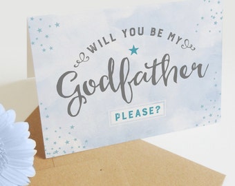 Will You Be My Ninong Card Personalized Card Ninong Godfather Proposal ...