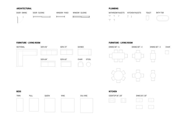 PLUMBING PLAN 17x11 | Interior Design Autocad Template - Etsy