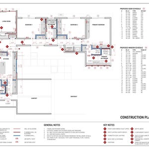 CONSTRUCTION PLAN 17x11 | Interior Design Autocad Plan Template - Etsy