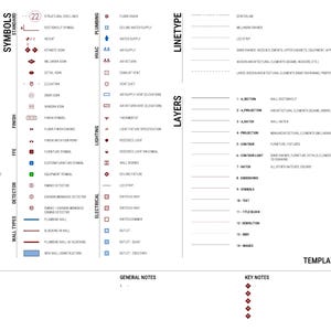 CONSTRUCTION PLAN 17x11 | Interior Design Autocad Plan Template - Etsy