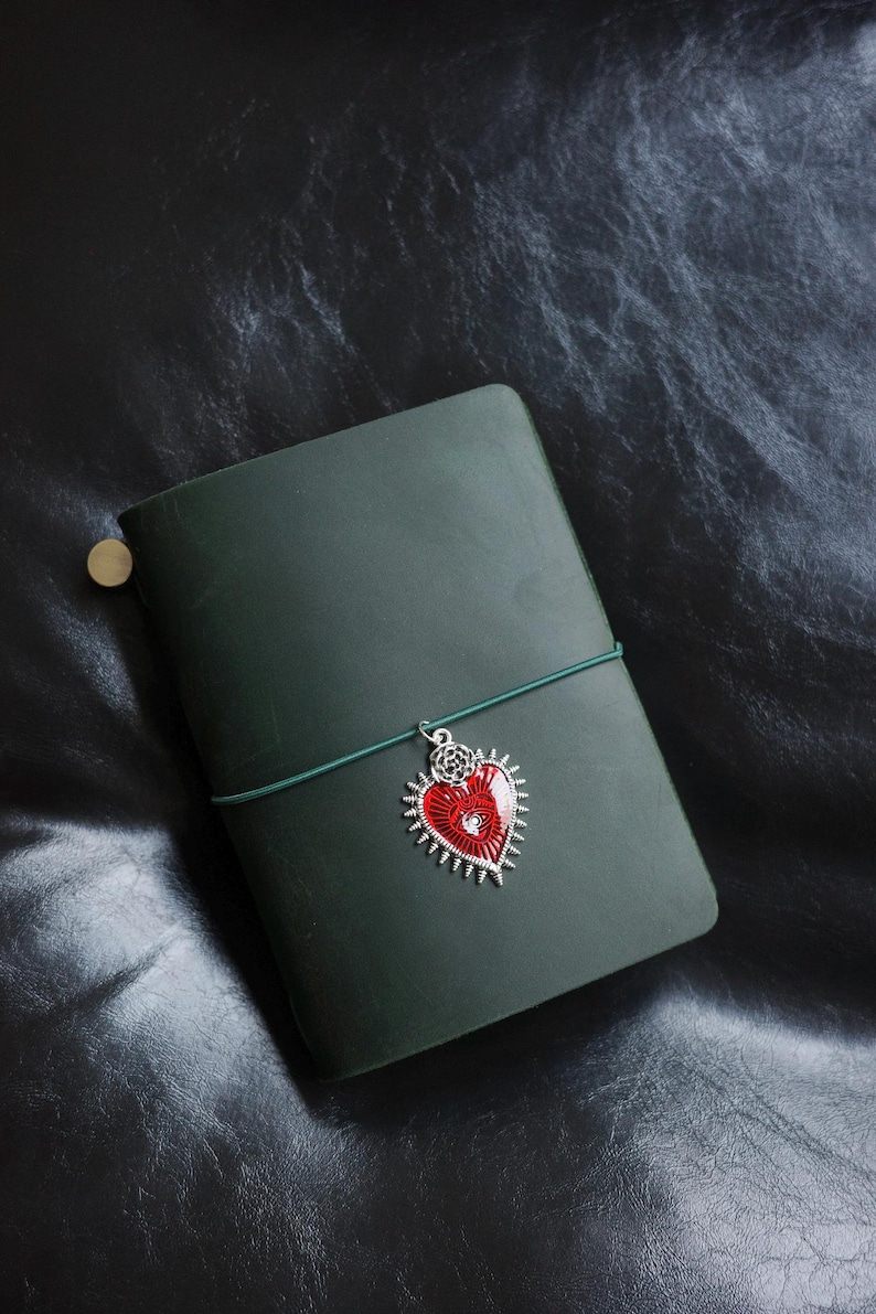 Personalized Pocket Size Journal With Charms, Custom Journal Charms ...