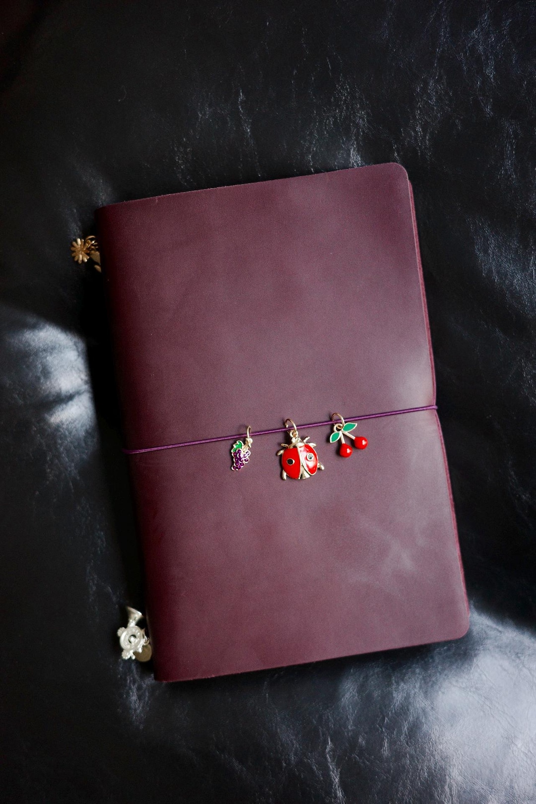 Personalized Charms A5 Traveler's Journal, Handmade Refillable Traveler ...