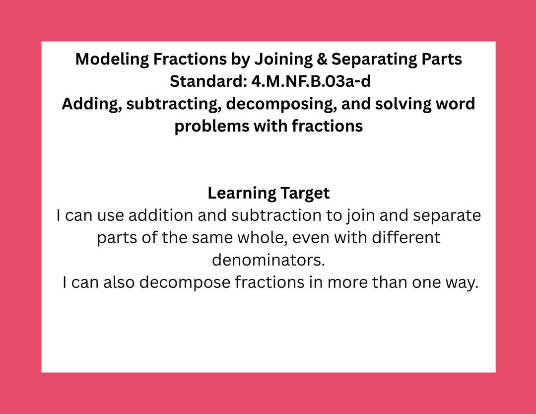 Editable Decompose Fractions in Different Ways Presentation - Etsy