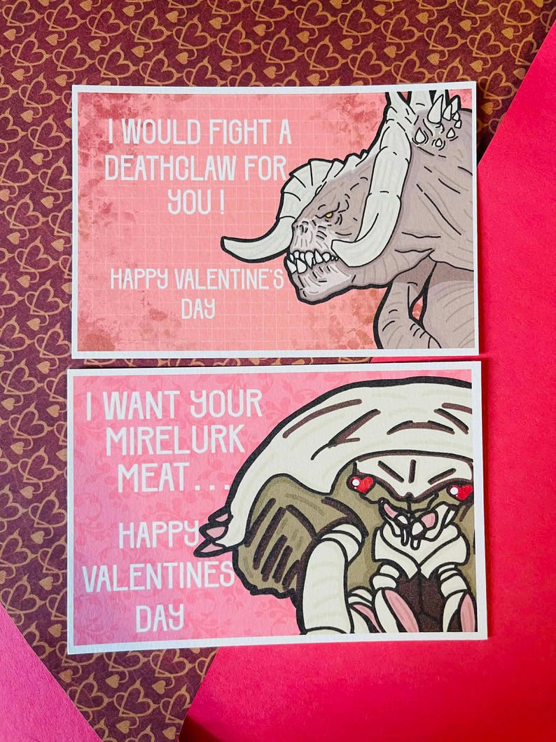 Fallout Valentines Day Postcards & Stamp Sticker - Etsy