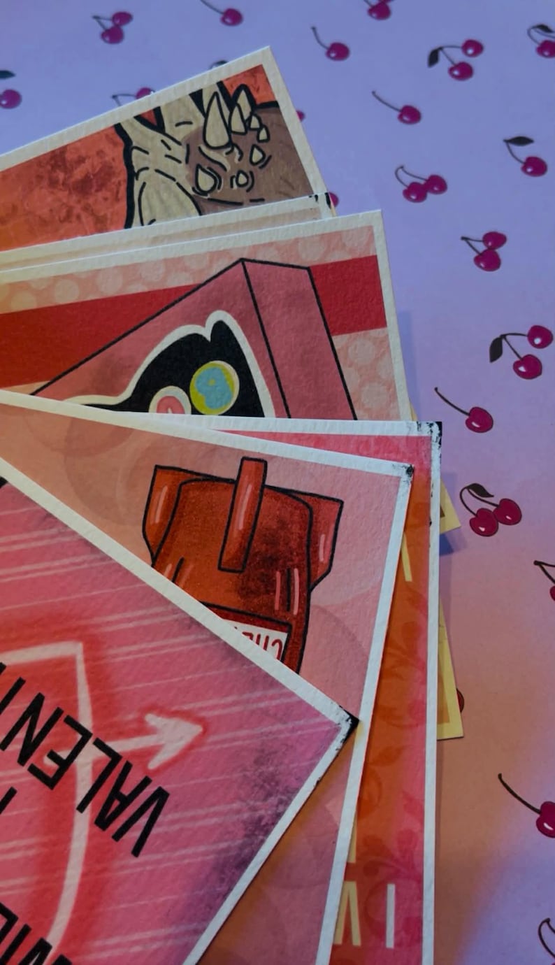 DEFECTIVE-MISS PRINT Fallout Valentines Day Postcards - Etsy