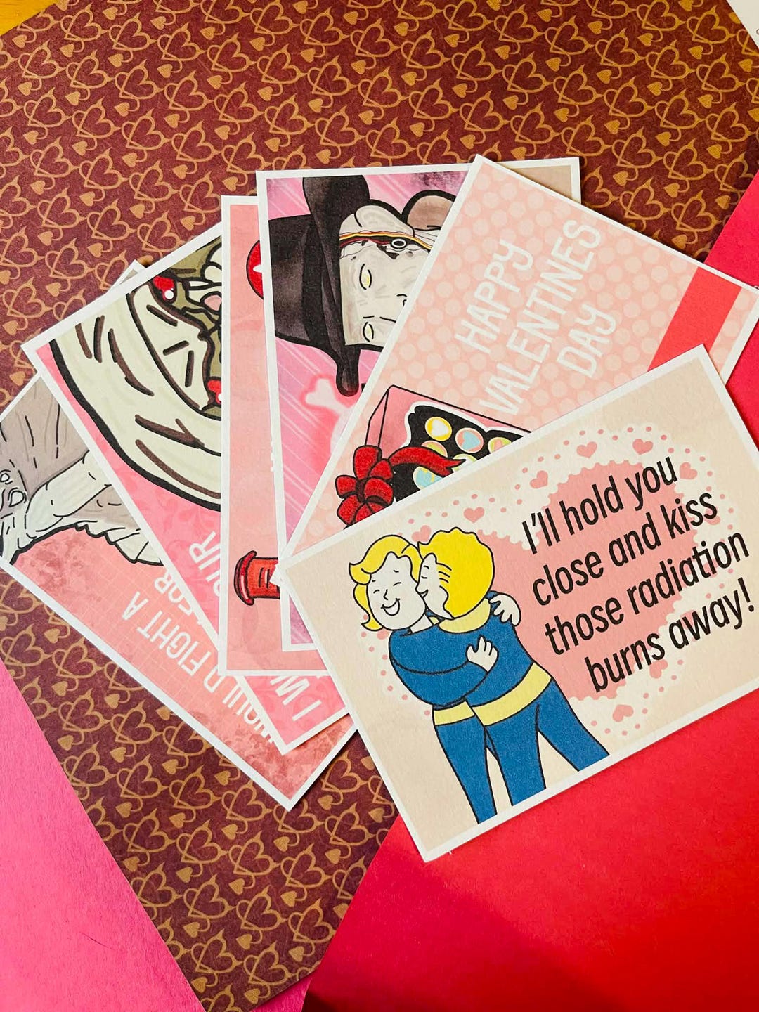 Fallout Valentines Day Postcards & Stamp Sticker - Etsy