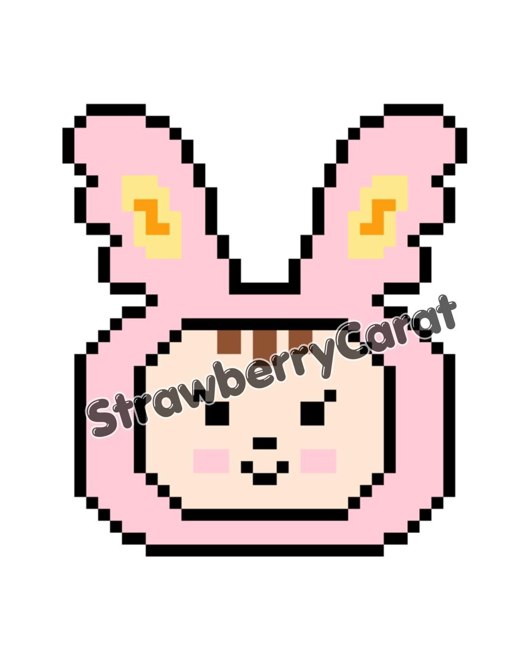 Jjongtoram Pixel Graph Miniteen Seventeen Jeonghan DIGITAL FILE ONLY - Etsy