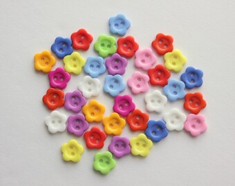 Flower buttons | Etsy