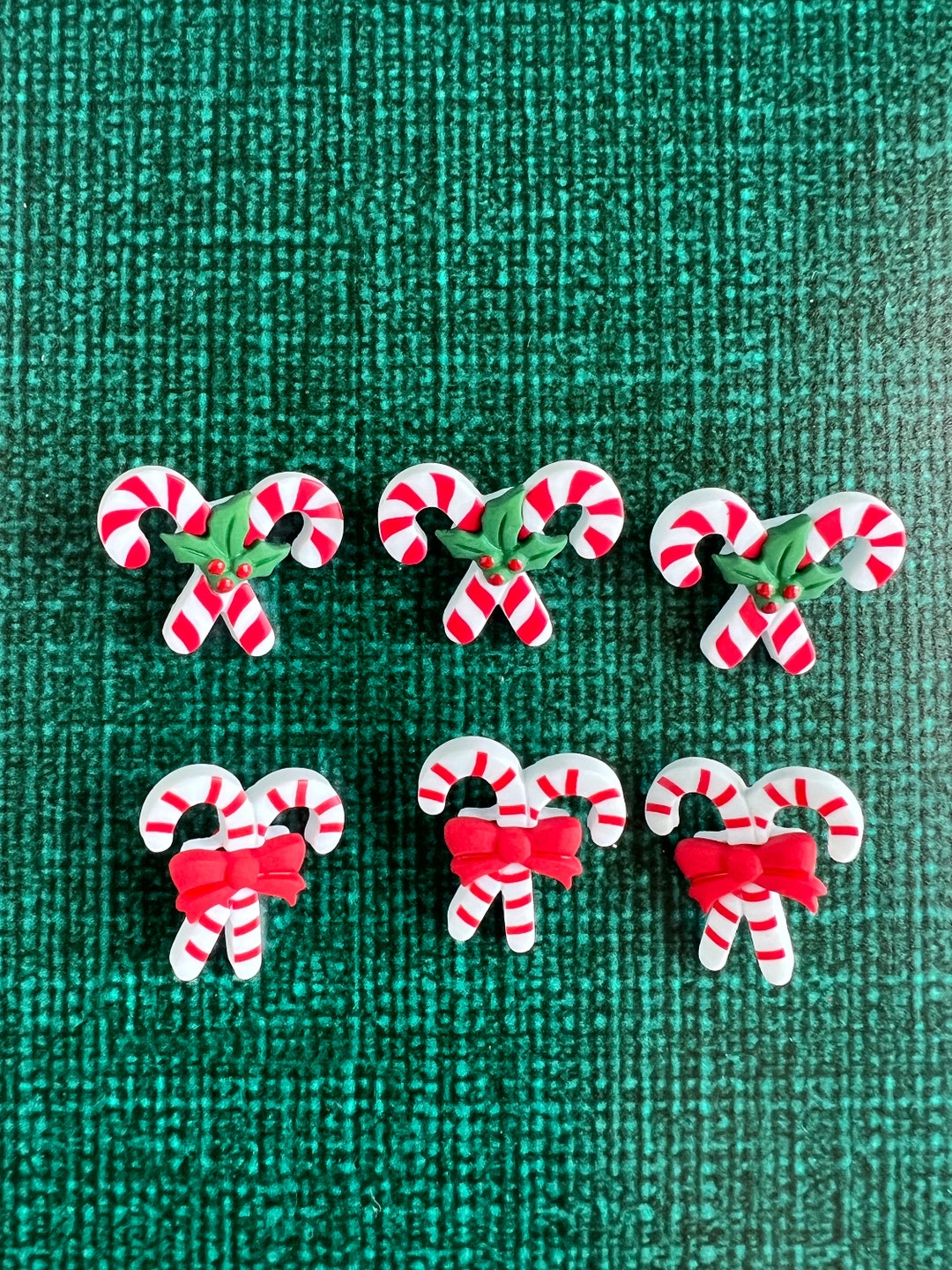 Christmas Buttons - Peppermint Pairs Buttons - Holiday Trims - Etsy