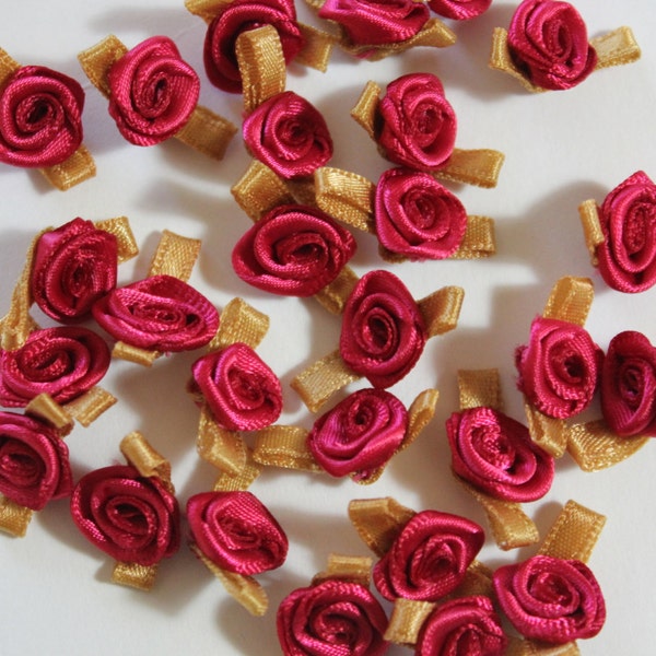 Satin Ribbon Roses - Etsy