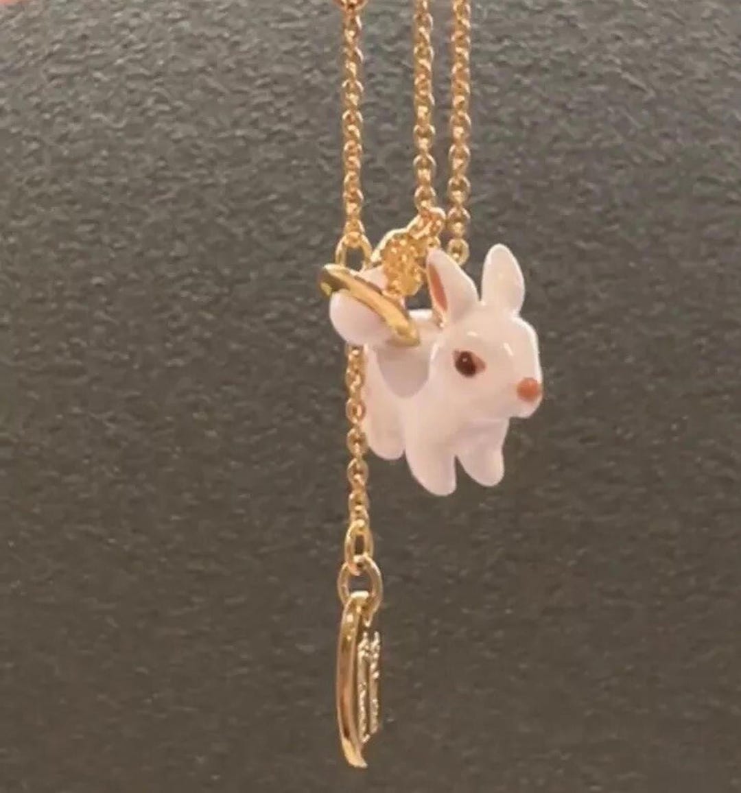 Handmade Nana Anime Rabbit Bunny Pendant Saturn Drop Necklace B52 - Etsy