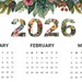 2026 Printable Calendar BOHO | Boho and Flowers Design PDF | Instant ...