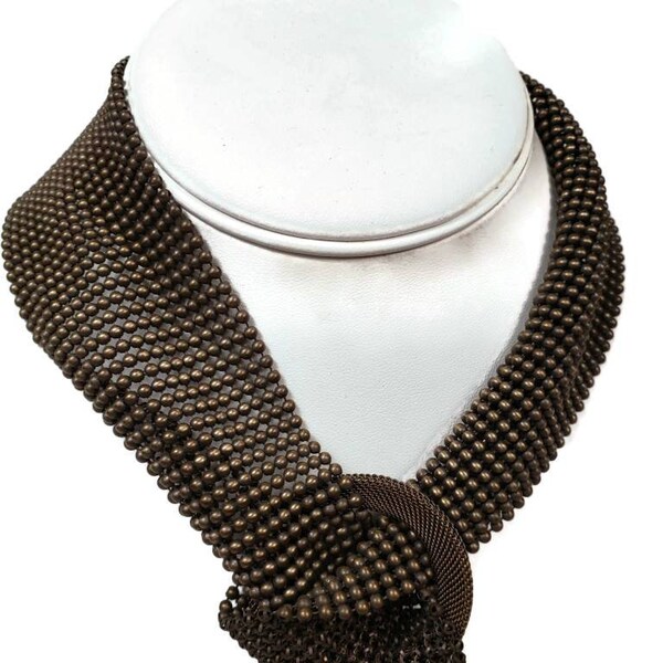 Metal Mesh Necklace - Etsy