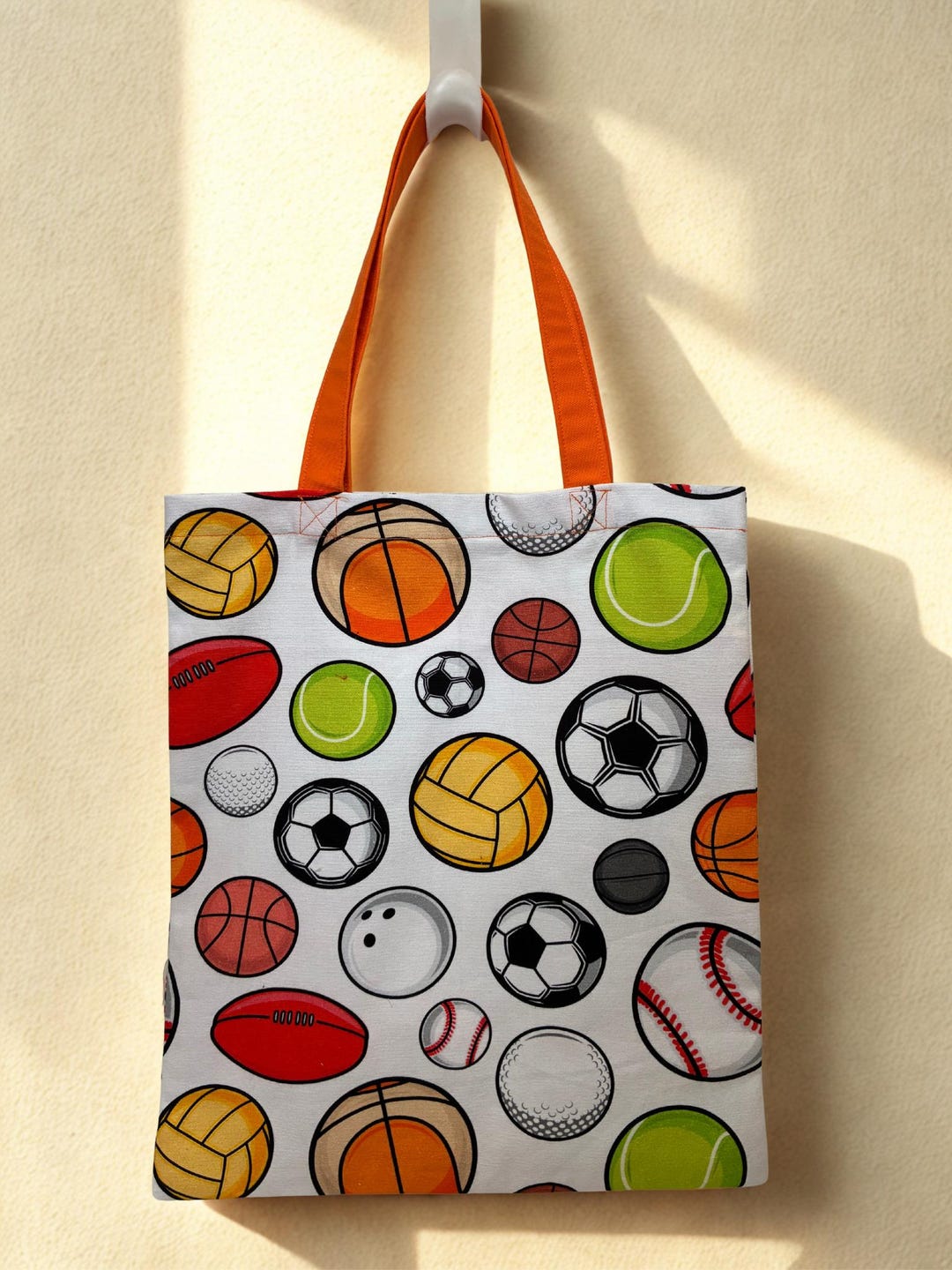 Childrens Library Bag: Handmade, Personalised, Sports - Etsy