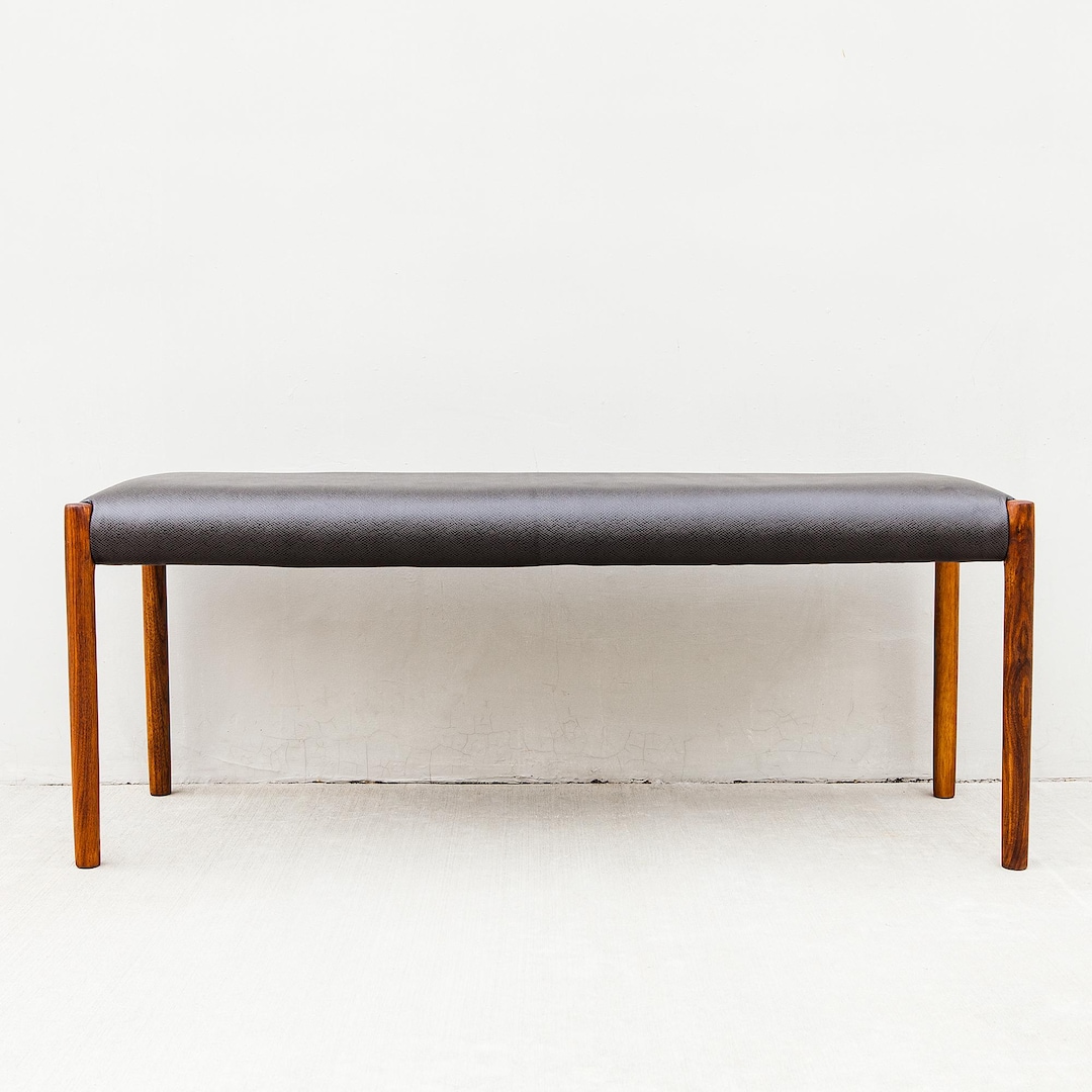Restored Vintage Danish Modern Bench by Niels Moller, Model 63A - Etsy