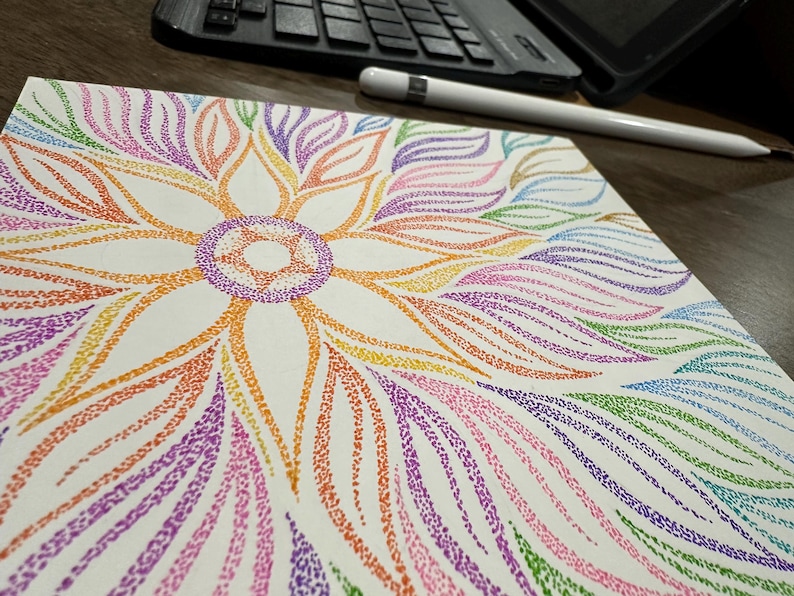 Star Flower Burst - Etsy